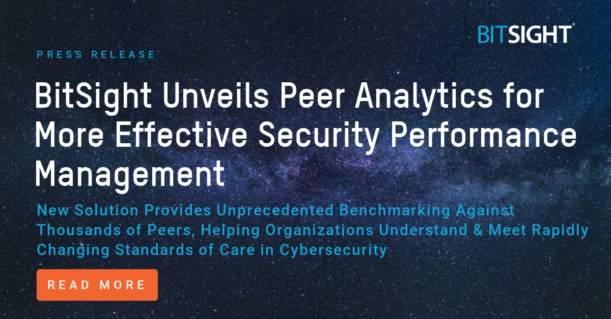 BitSight Unveils Peer Analytics for More Effective Security Performance Management